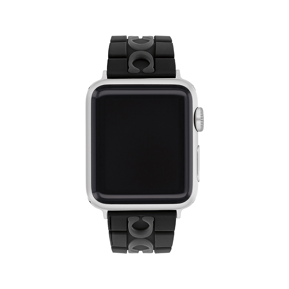 Correa Coach 14700220 Apple Watch 42-41-40 mm Silicón Negro MacStore Online